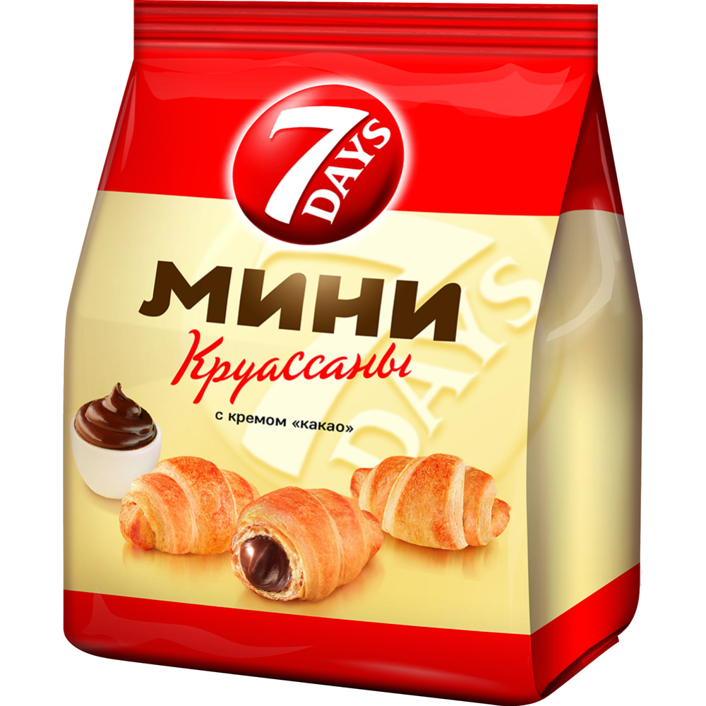 Круассаны «7 Days» мини, c кремом какао, 65 г купить в Минске: недорого ...