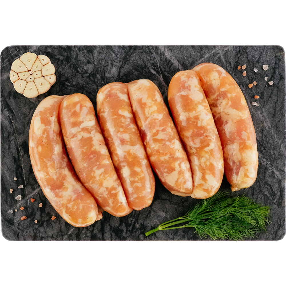 Колбаски из мяса птицы «Озерецкие» охлажденные, 1 кг, фасовка 0.55 - 0. ...