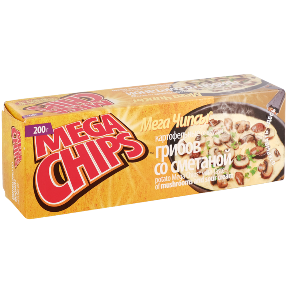 Чипсы «Mega Chips» грибы со сметаной, 200 г купить в Минске: недорого ...