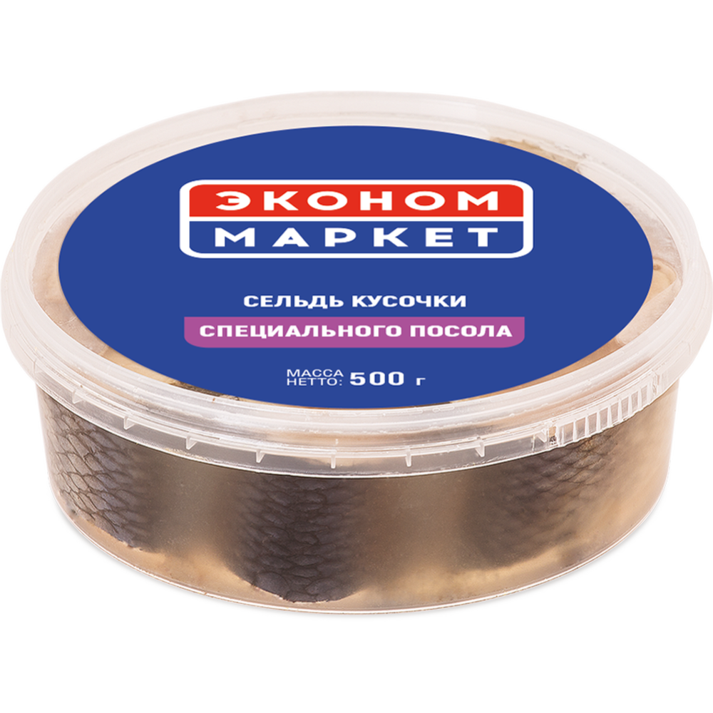 Сельдь тихоокеанская «Бочковая» кусочки специального посола, 500 г ...