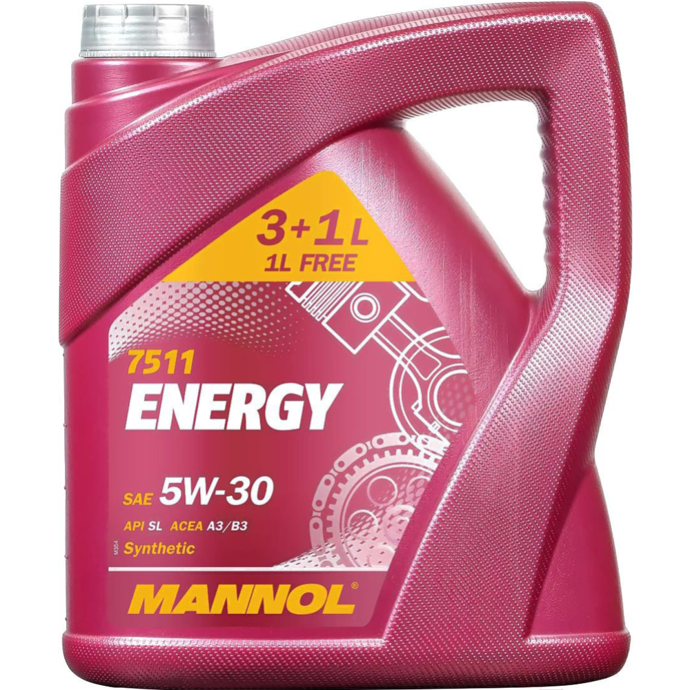 Масло моторное «Mannol» Energy 5W-30 Api SL A3/B3, 4 л купить в Минске ...