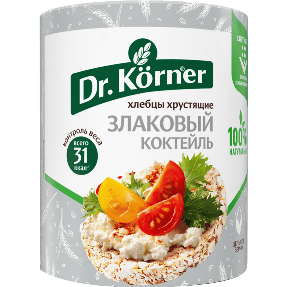 Хлебцы «Dr.Korner» злаковый коктейль, 90 г купить в Минске: недорого, в ...