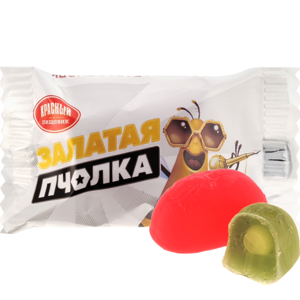 Конфеты желейные «Красный пищевик» Залатая пчолка, 1 кг, фасовка 0.45 ...