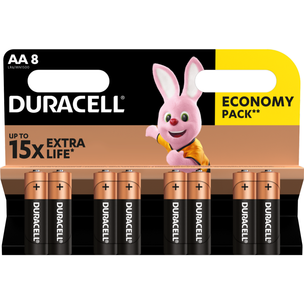 Комплект батареек «Duracell» Basic LR6-8BL MN1500, 8 шт купить с ...