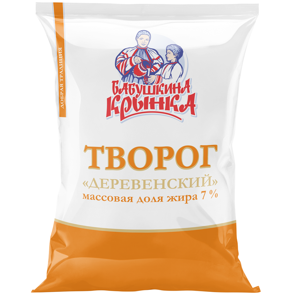 Творог «Бабушкина крынка» Деревенский, 7%, 200 г купить с доставкой ...