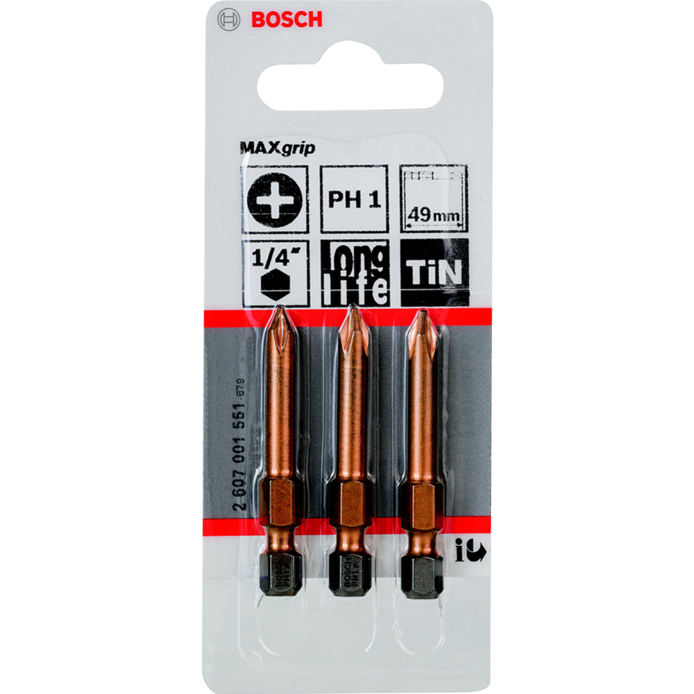 Набор бит «Bosch» PH1, 2607001551, 3шт купить в Минске: недорого, в ...