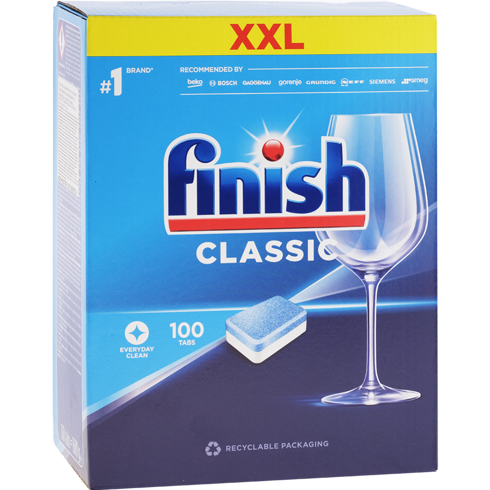 Таблетки для посудомоечных машин «Finish» Classic, 100 шт купить в ...